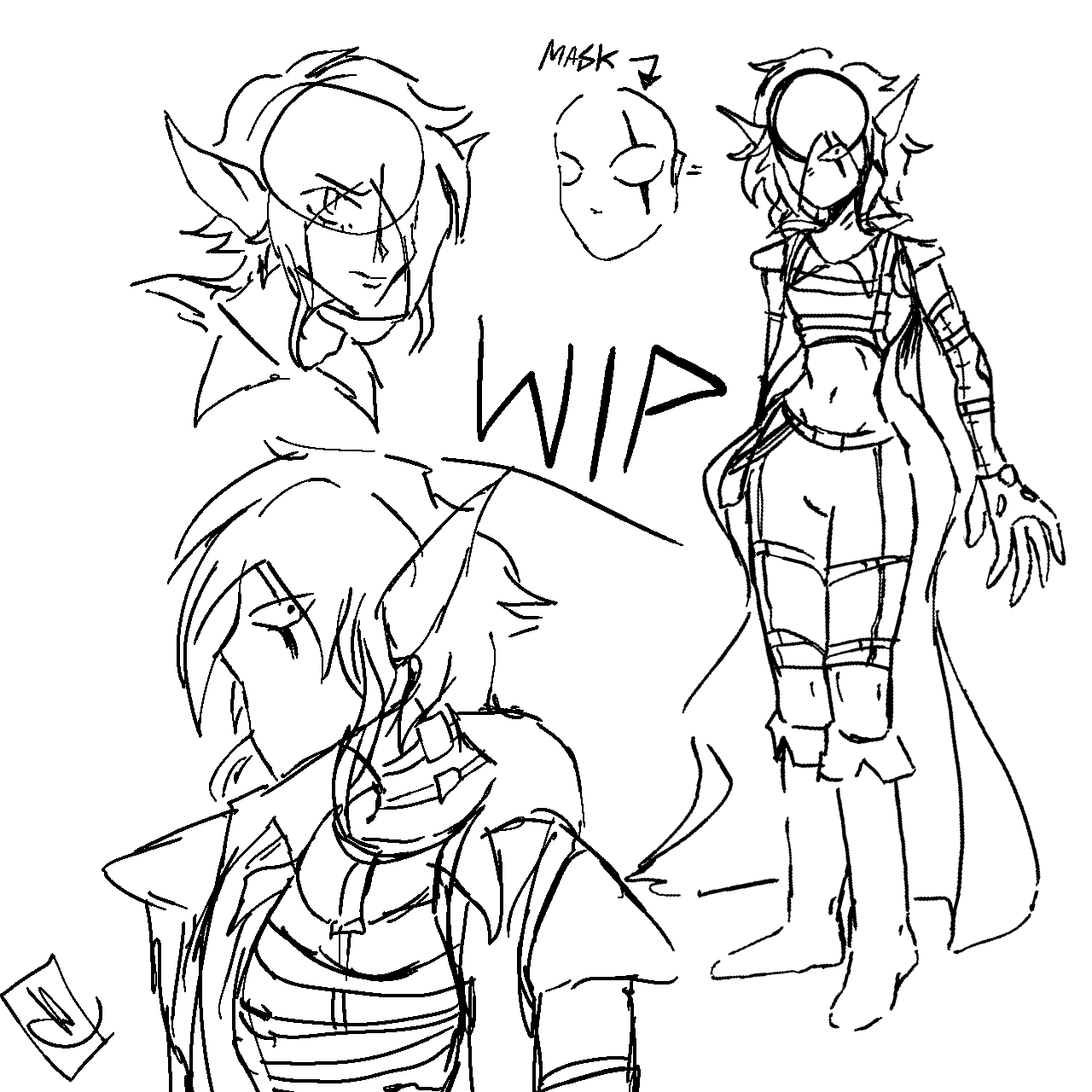 Concept art of my dads oc - ibisPaint