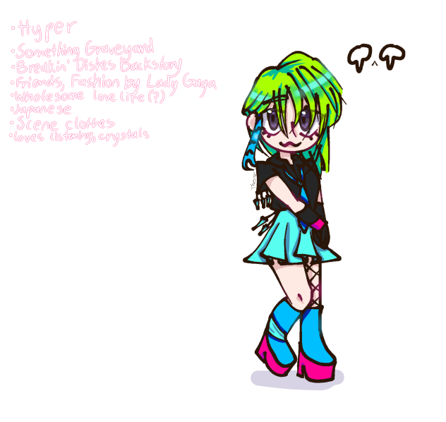 Random OC challenge (Ft. A scene person) - ibisPaint