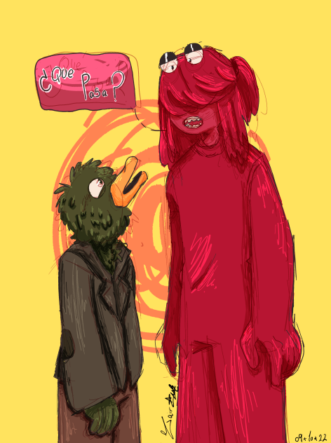 fanart de red guy and duck - ibisPaint