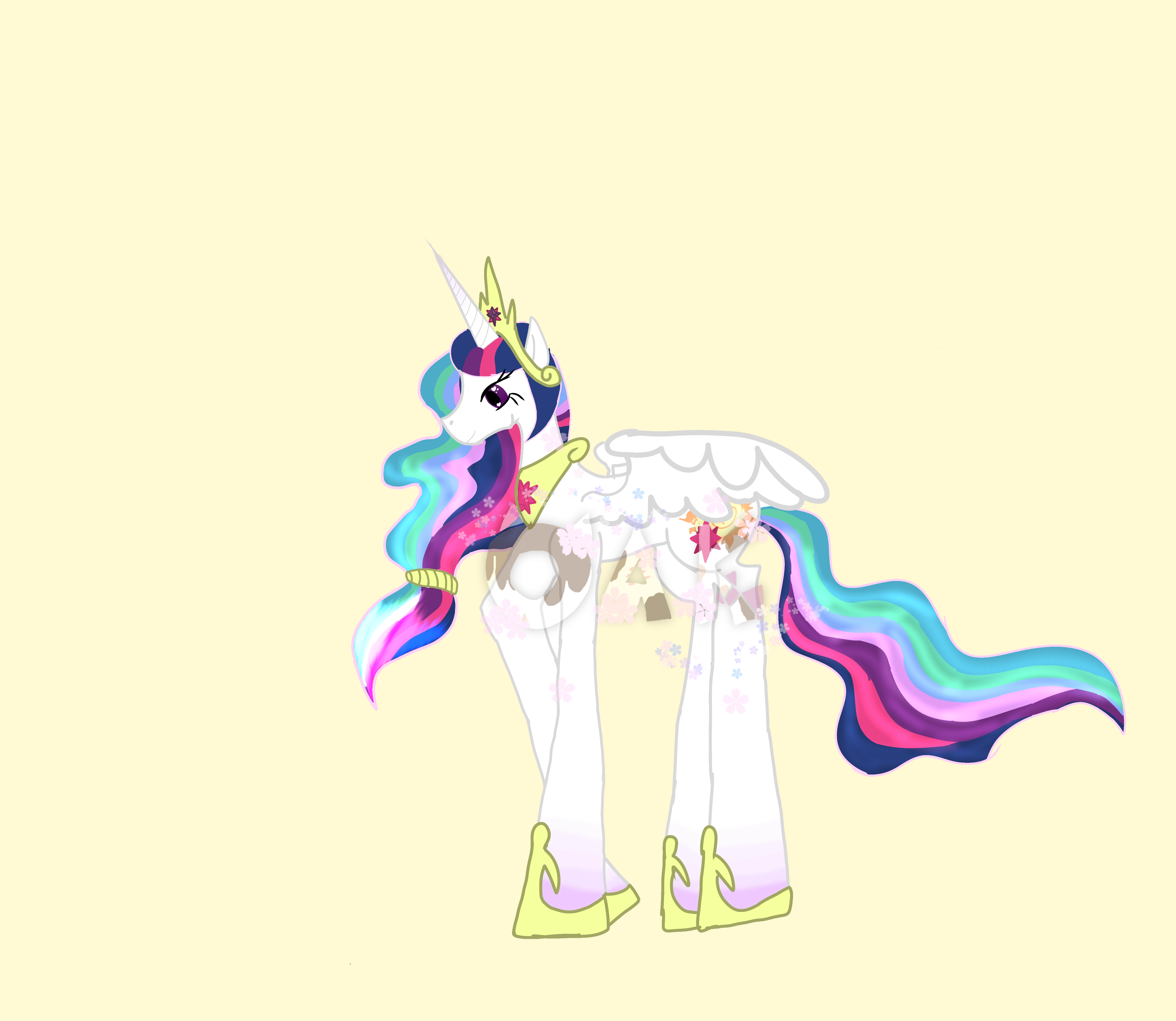 This was the fusion of Celestia Twilight - ibisPaint