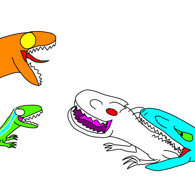 T-Rex vs Indominus Rex - ibisPaint