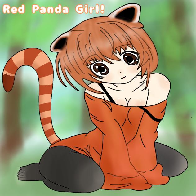 Red Panda Girl!🍎🉑🧡😚 - ibisPaint
