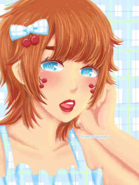 🍒cherry wolf cut🍒 - ibisPaint