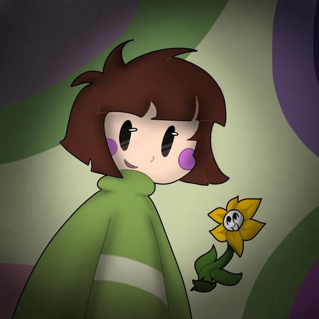 Chara and flowey - ibisPaint