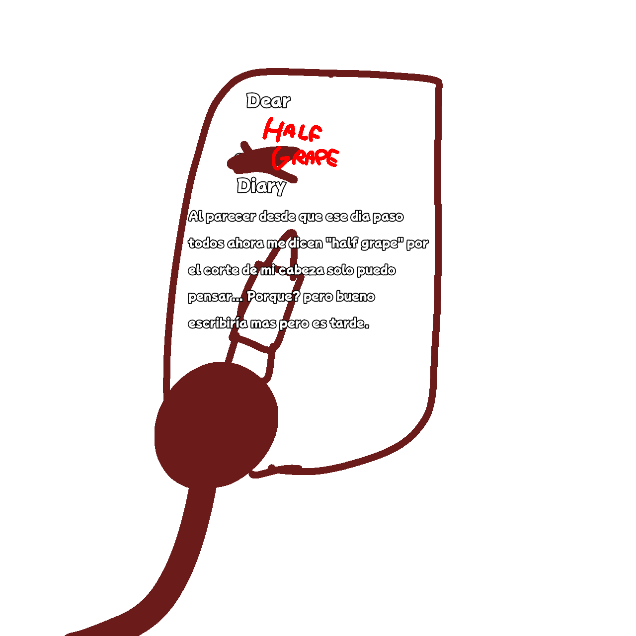 Dear ----Half grape diary 1 - ibisPaint
