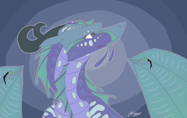 Jellyfish 🪼 SeaWing OC - ibisPaint