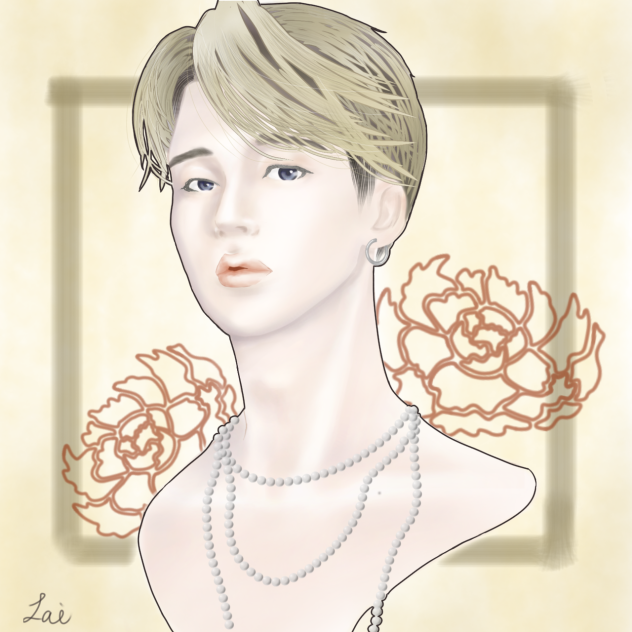 JIMIN with peony - ibisPaint