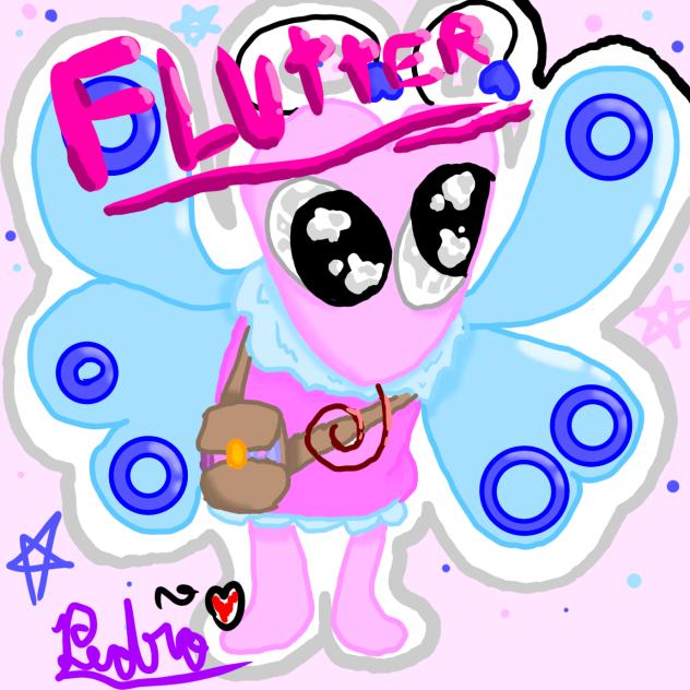 Flutter the buttterfly - ibisPaint