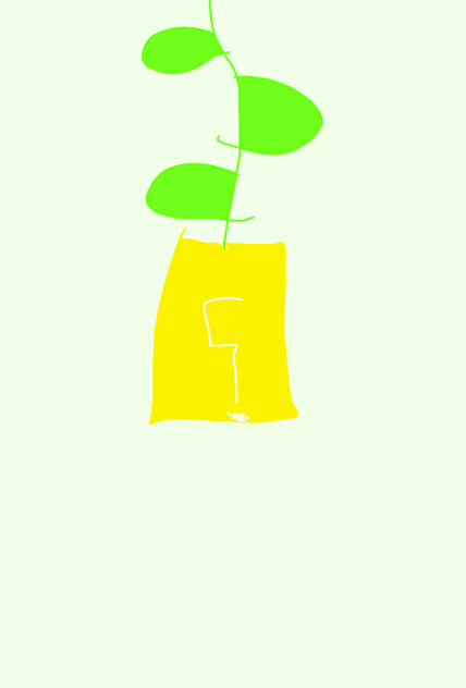 Super Mario block with vine - ibisPaint