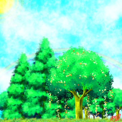 Sunny Forest - ibisPaint