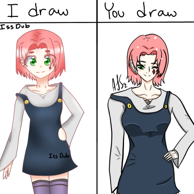I draw you draw with Iss Dub - ibisPaint