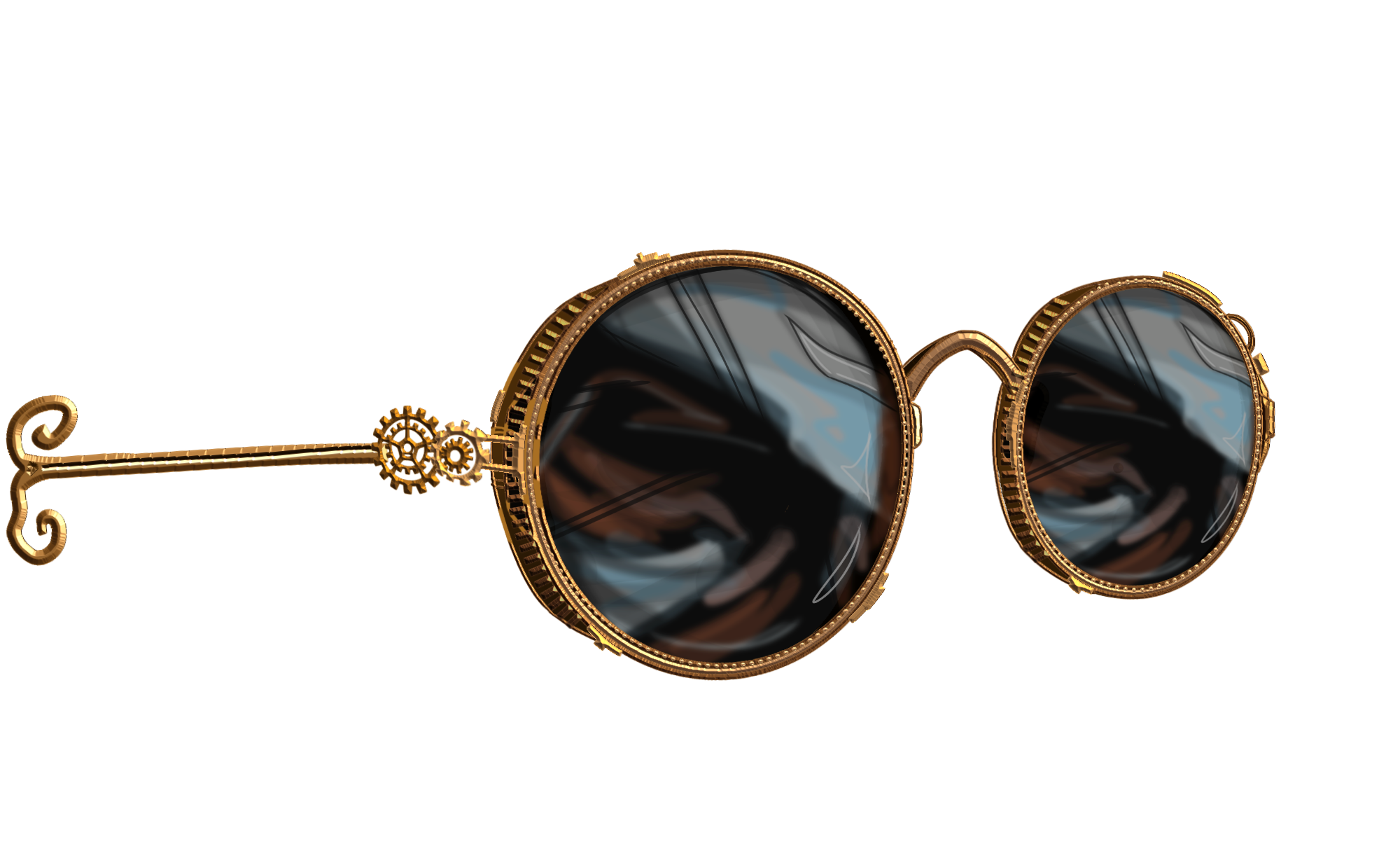 steampunk glasses - ibisPaint