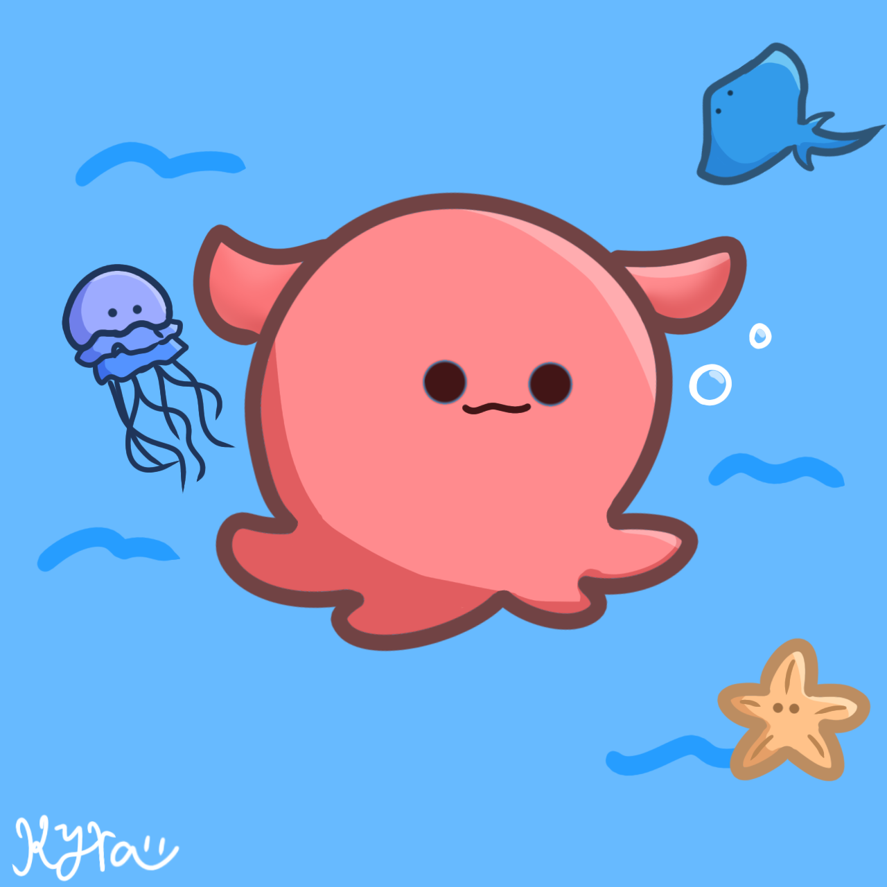 sea animal friends🐠 - ibisPaint