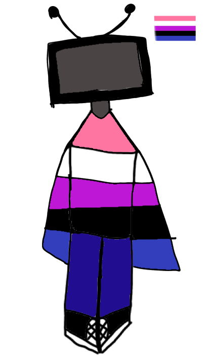 Genderfluid tv head - ibisPaint