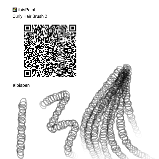 Curly Hair Brush 2 - ibisPaint