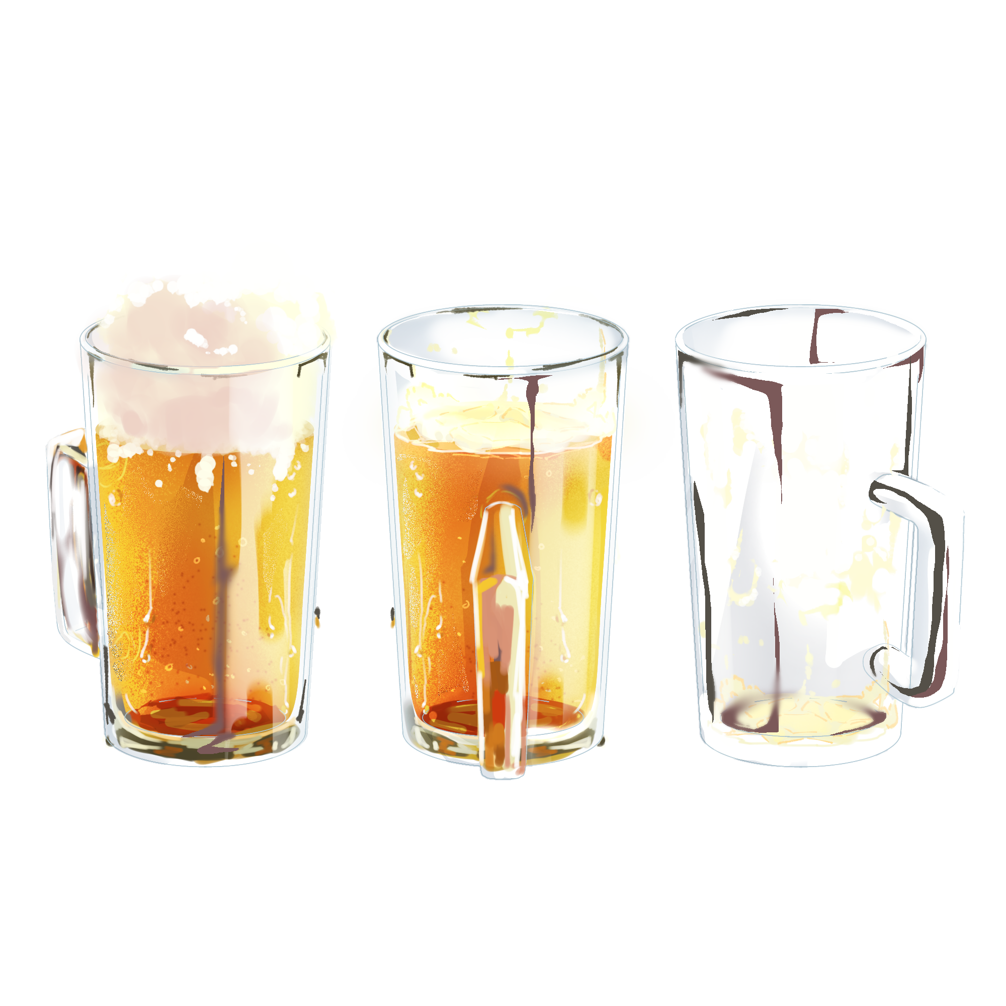 Beer mugs set - ibisPaint