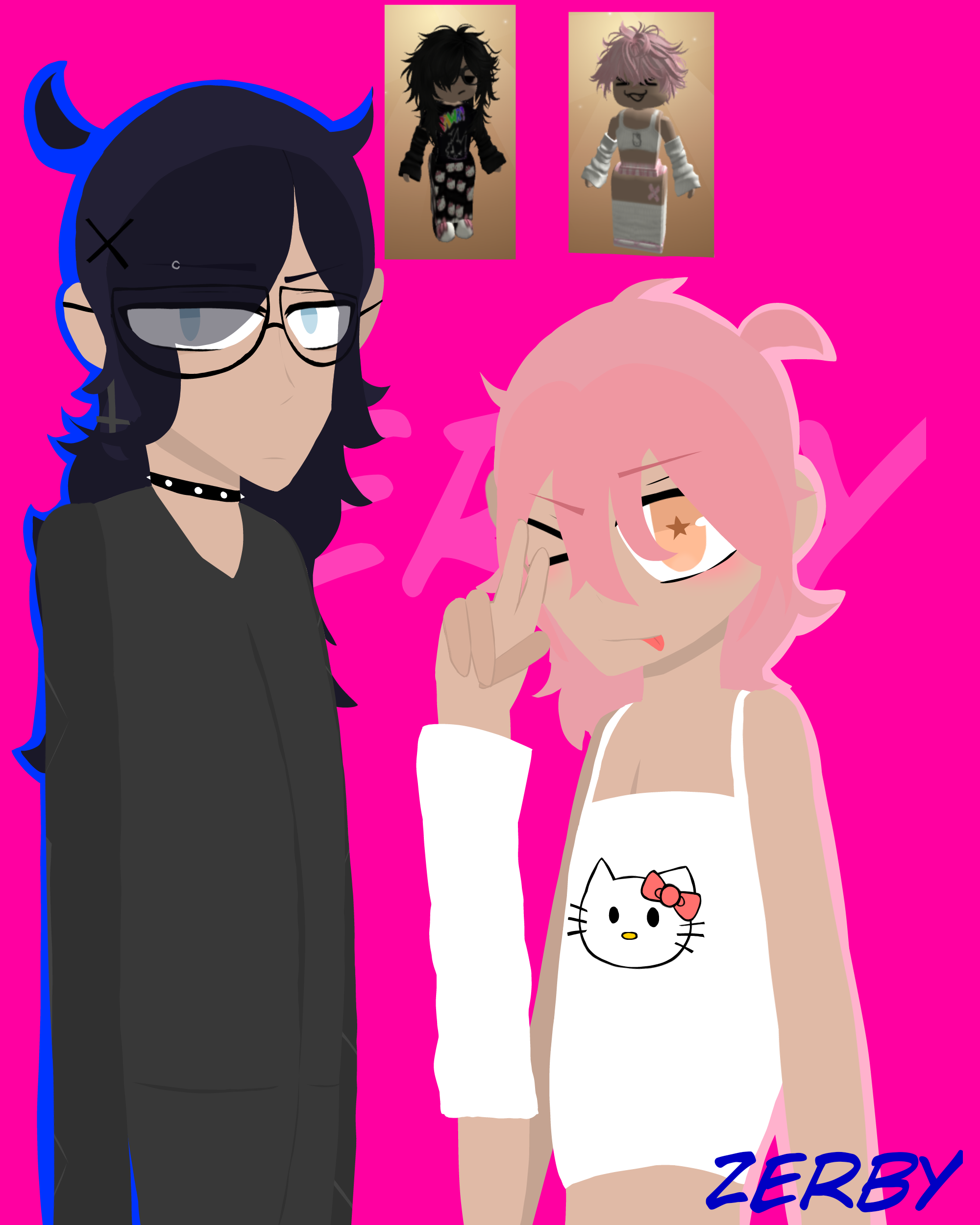 Two Types of avatars - ibisPaint