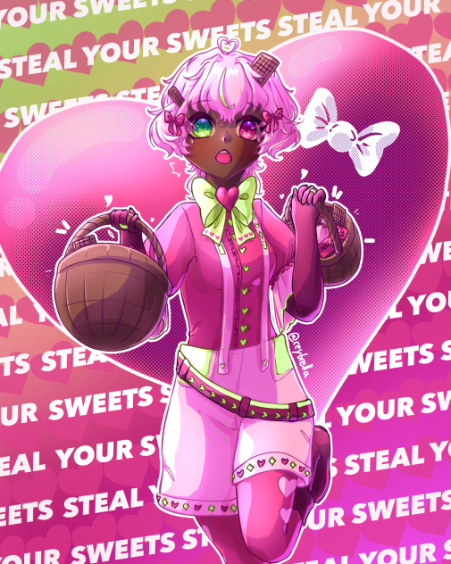 Valentine’s candy hoarder - ibisPaint