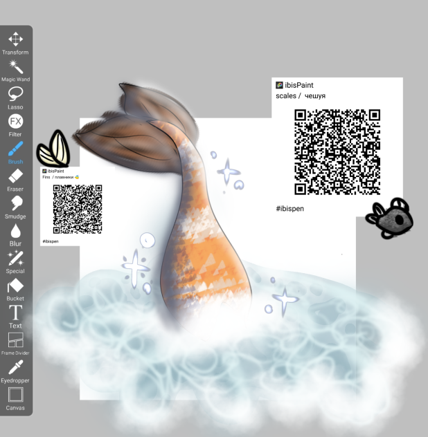 Brushes- Fish package - ibisPaint