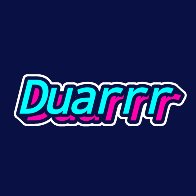 typography text Duarrr - ibisPaint