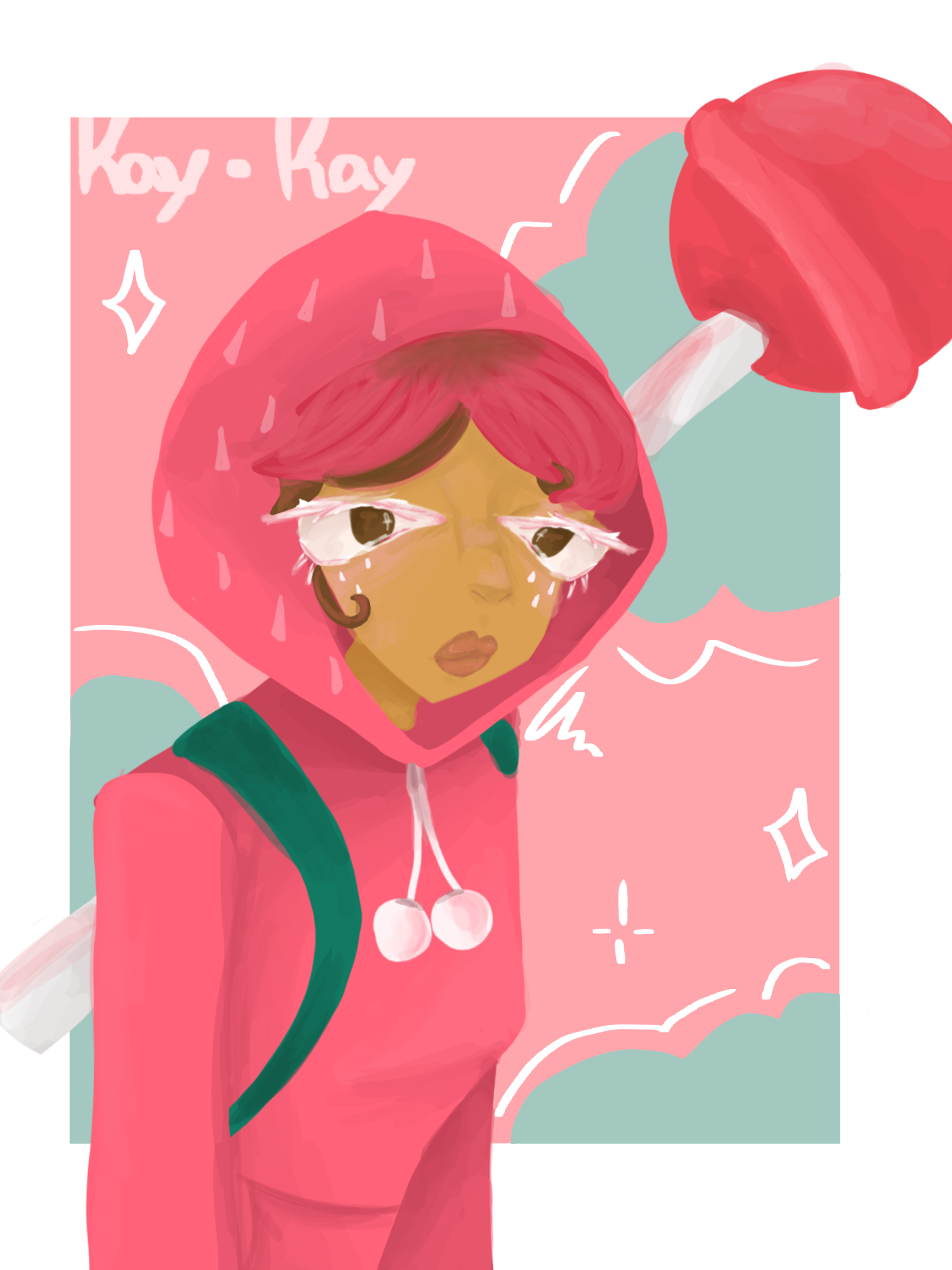 strawberry cookie - ibisPaint
