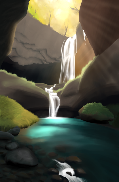 Waterfall - ibisPaint