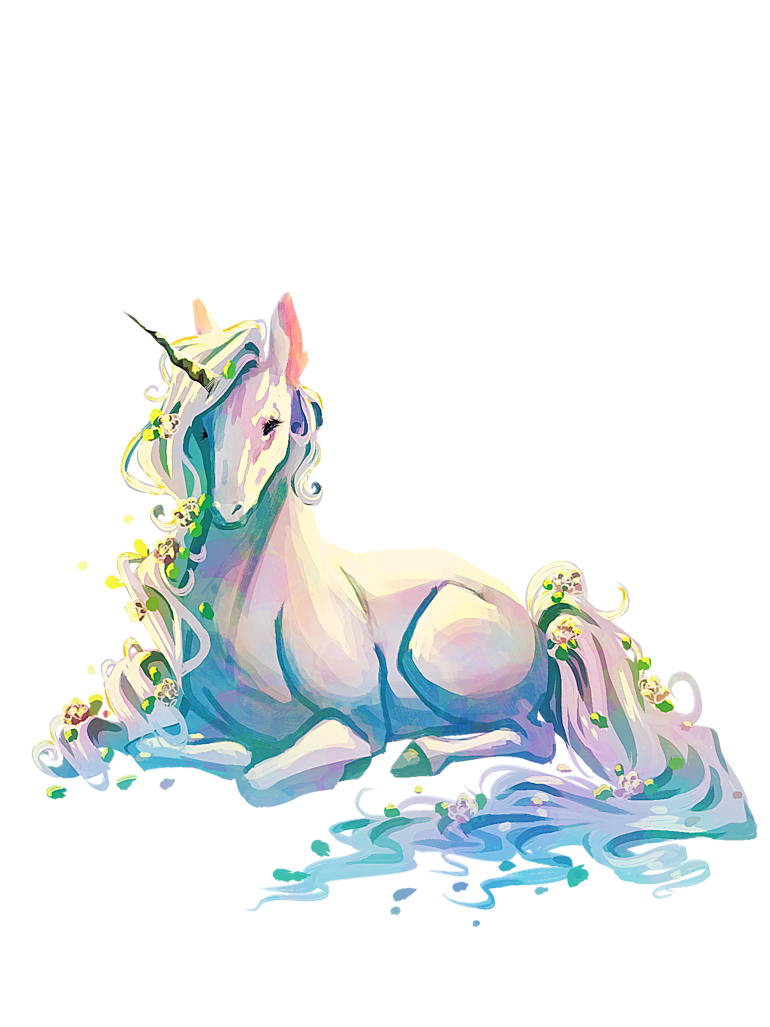 Resting Unicorn - ibisPaint
