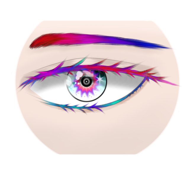 rainbow eye - ibisPaint