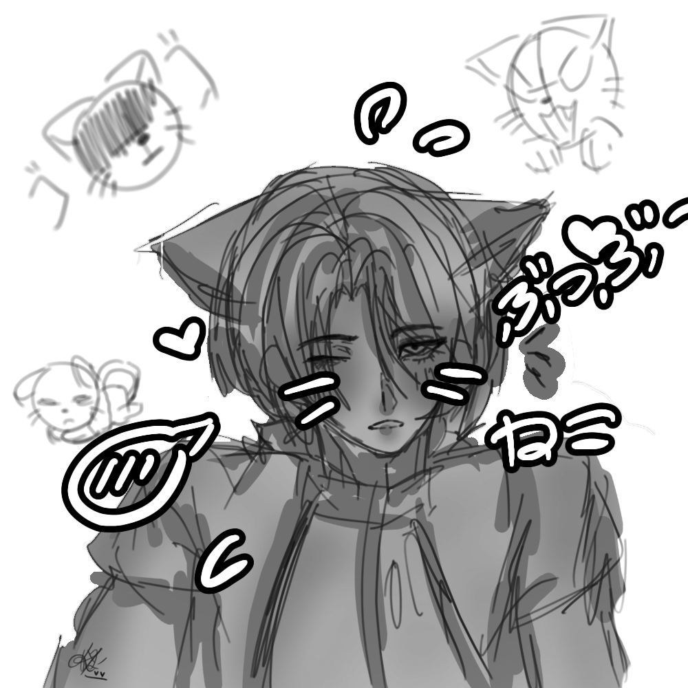 Neko boy sketch - ibisPaint