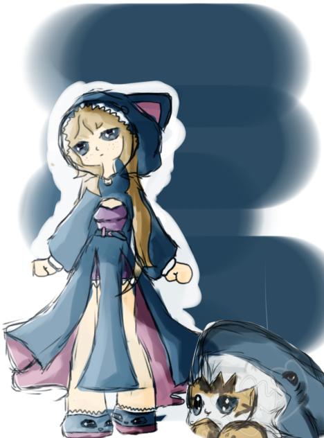 Cat shark as a girll! - ibisPaint