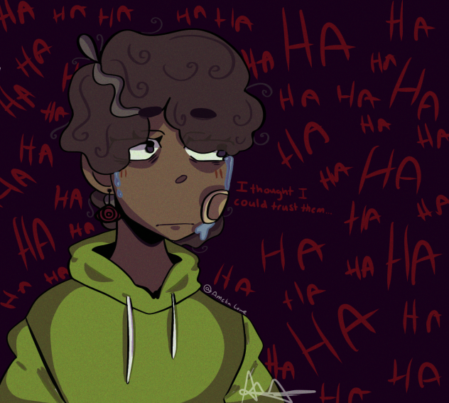 Words Hurt A drawing of my new oc - ibisPaint