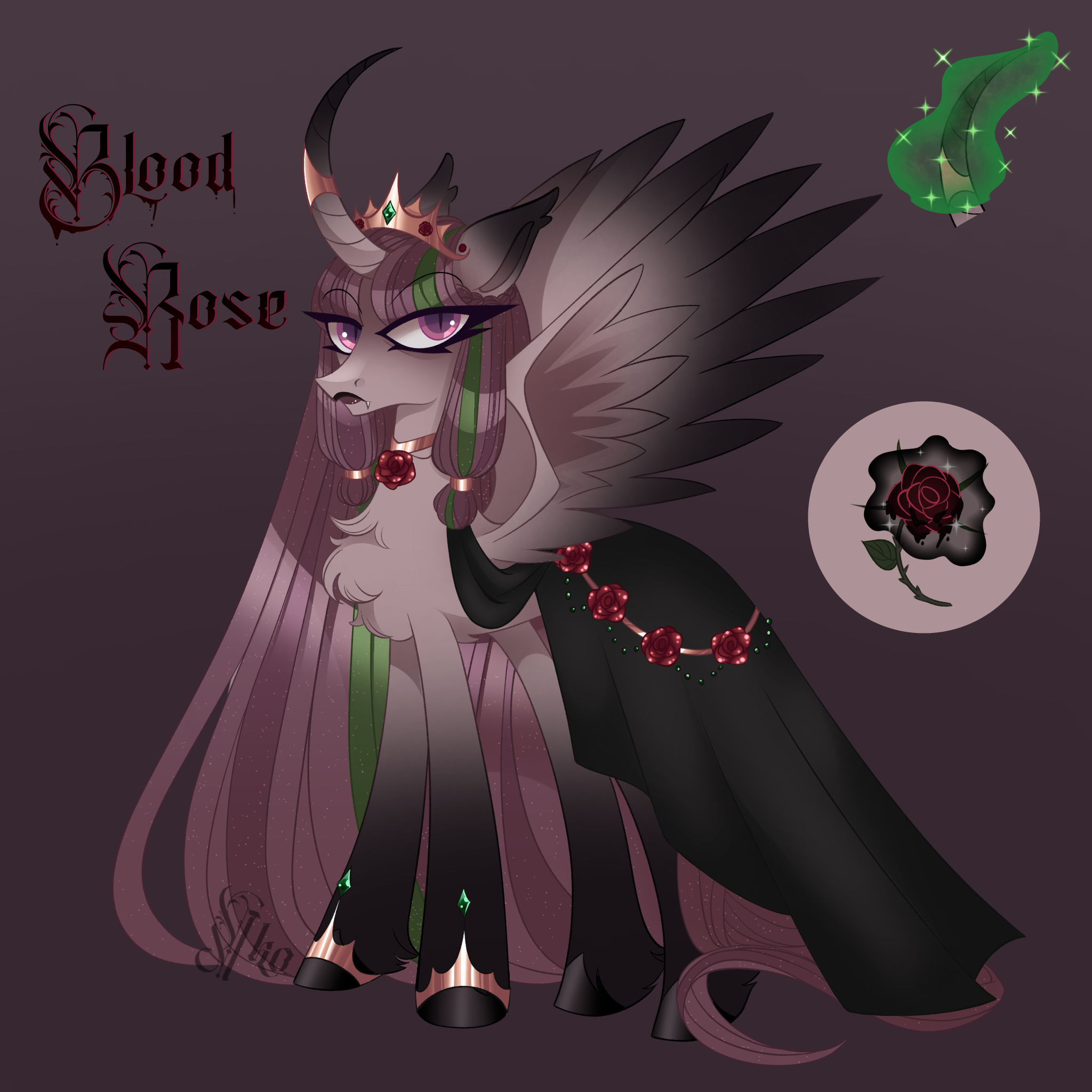 Blood rose … mlp oc - ibisPaint