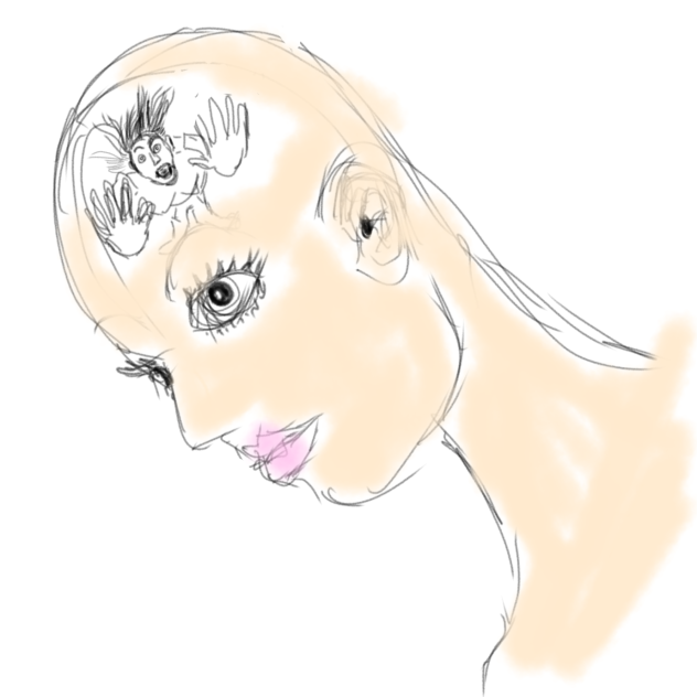 trapped inside her own head - ibisPaint