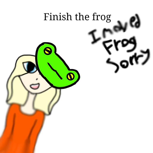 finished the frog - ibisPaint