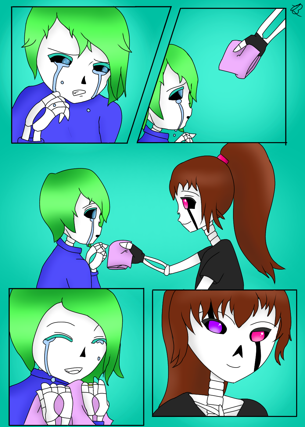 Sally comforts Sage - ibisPaint