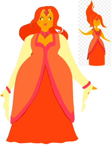 Fantasy Flame Princess - ibisPaint