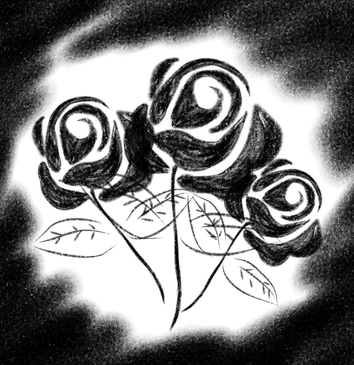 Black Roses 🌹🌹🌹 ( Illustration) - ibisPaint