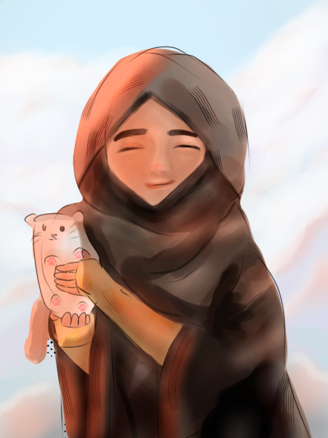 Ukhty di sore hari - ibisPaint