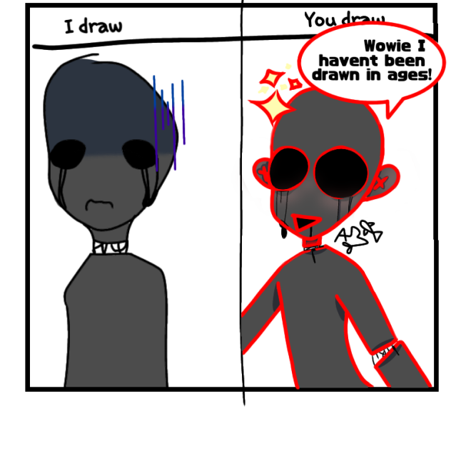 I draw you draw collab with myself - ibisPaint