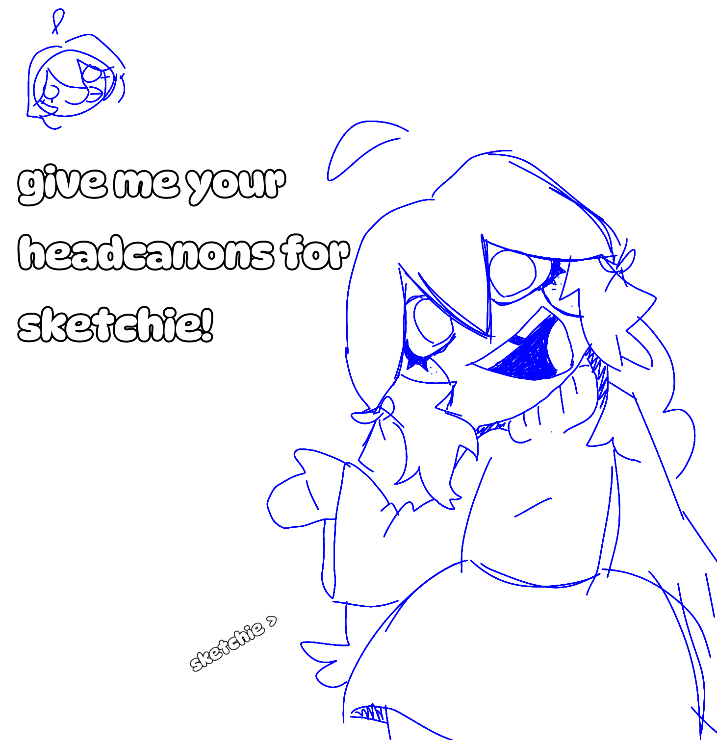 give me your headcanons for sketchie - ibisPaint