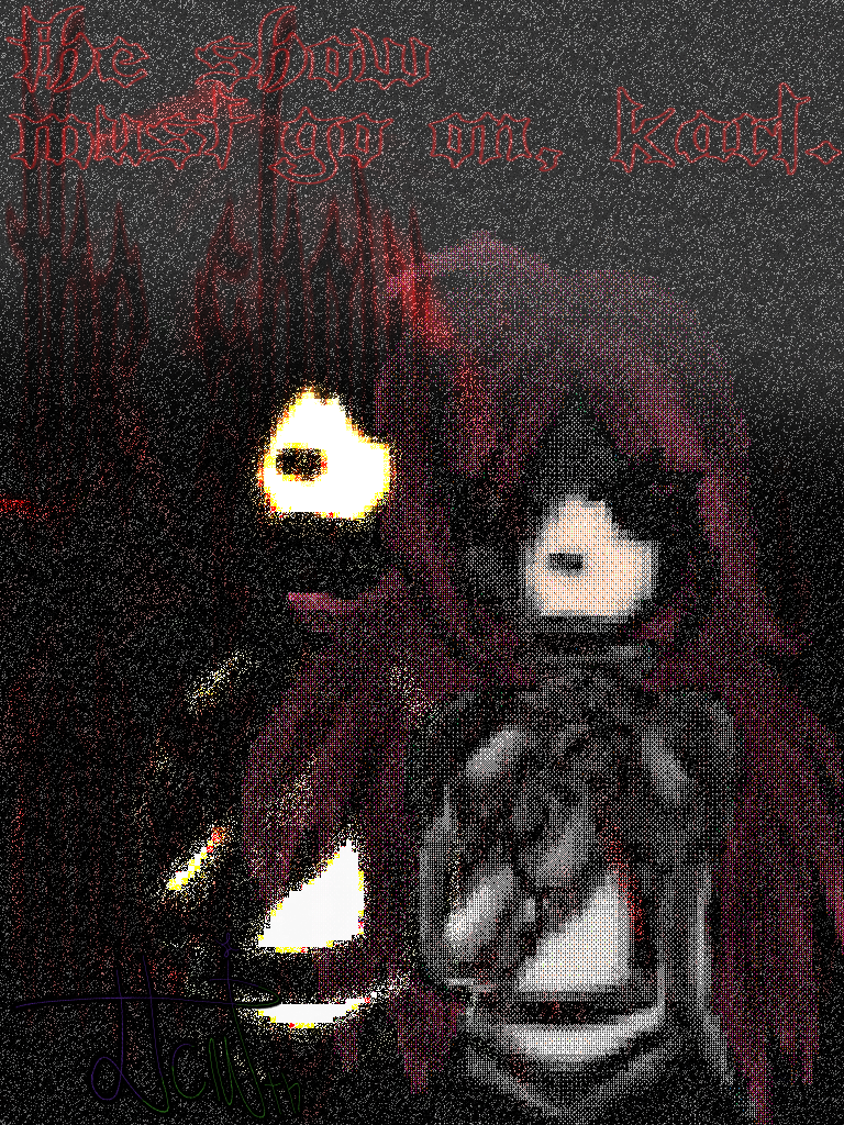 Rachel in the dark. - ibisPaint