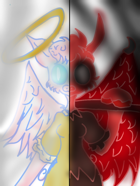 Angle&devill piggy - ibisPaint