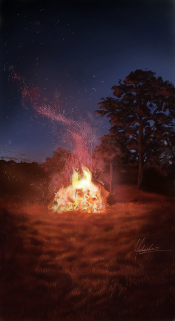 Outback Campfire - ibisPaint