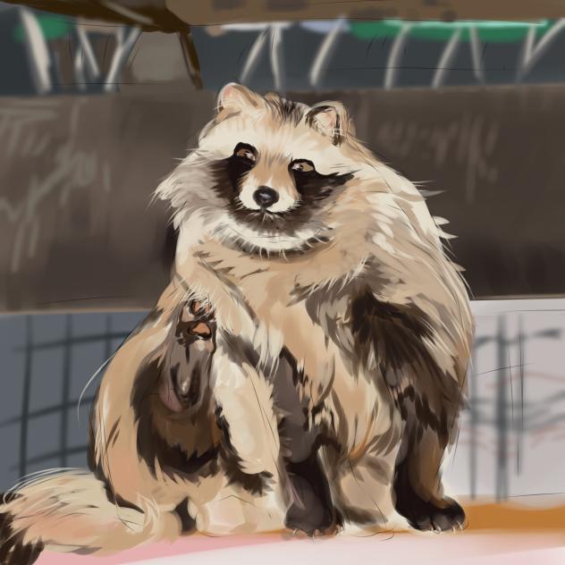 Chunky Tanuki - ibisPaint