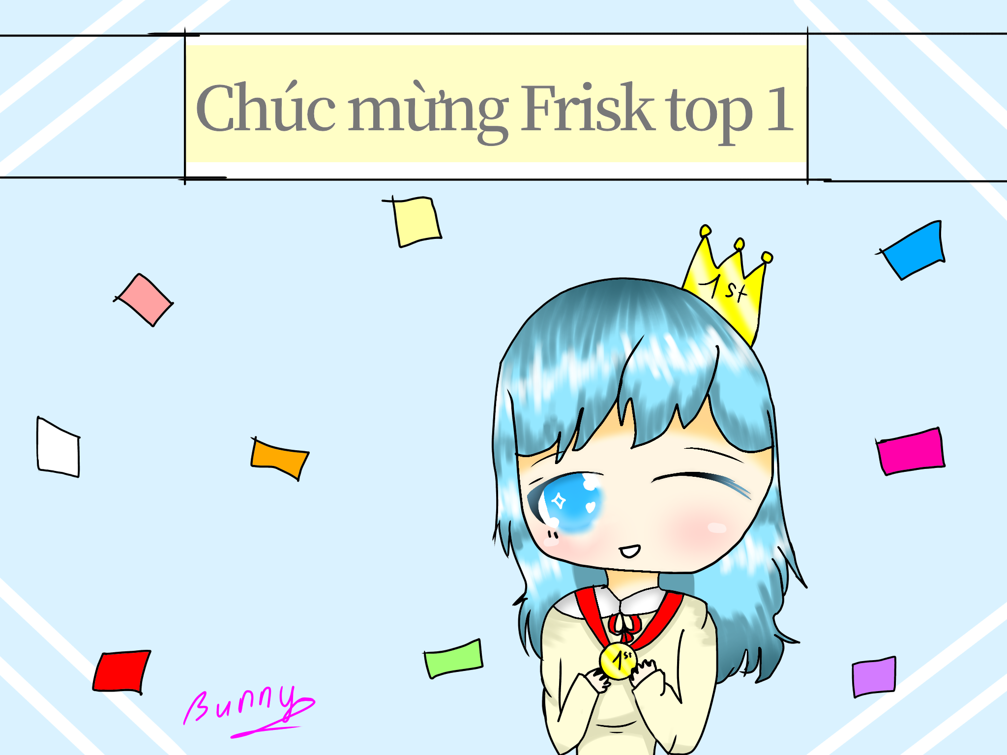 Phần thưởng cho Frisk vì win event - ibisPaint