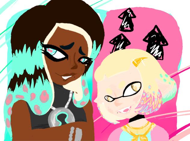 Quick draw of pearl and marina - ibisPaint
