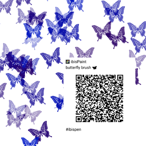 brush qr code (butterfly brush 🦋) - ibisPaint
