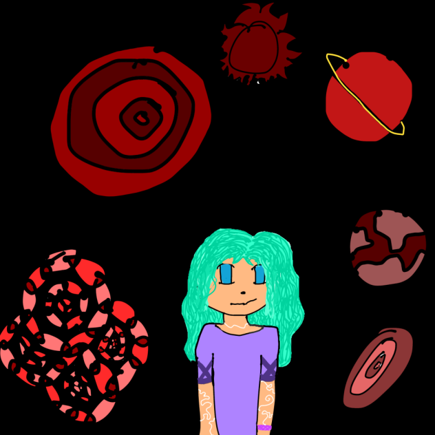 Alien in space 2 - ibisPaint