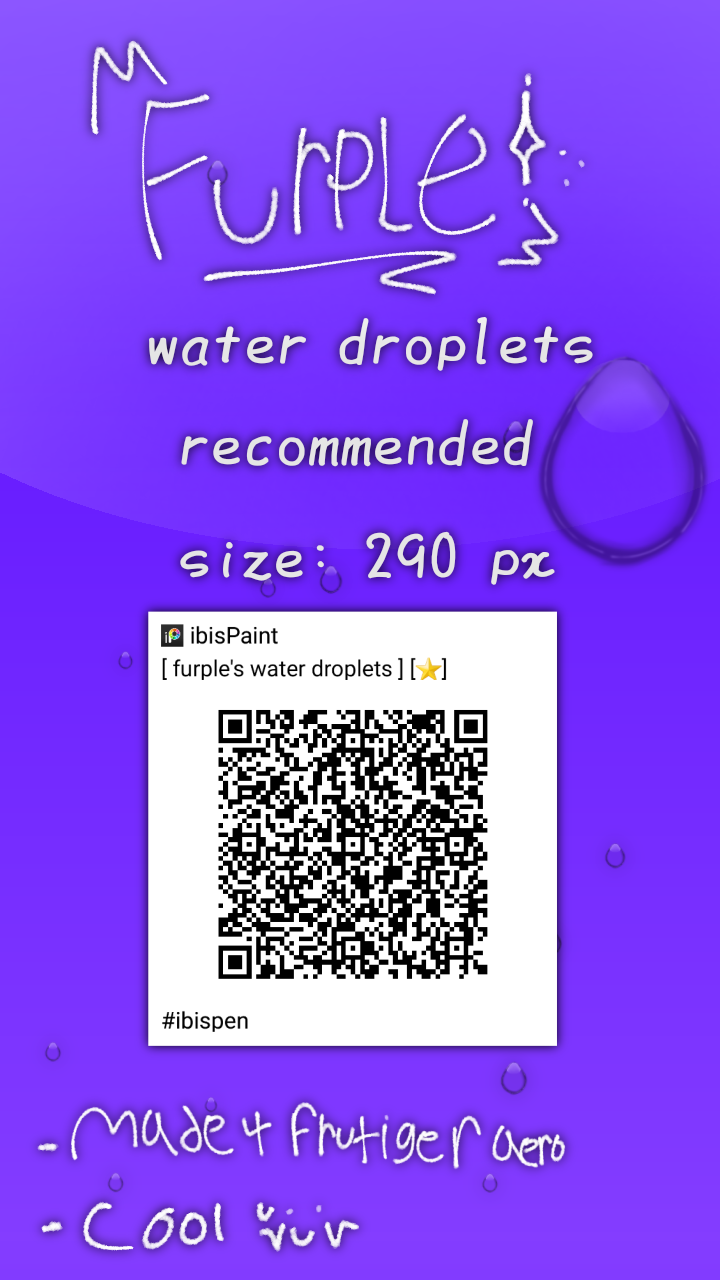 furple's custom water drops - ibisPaint