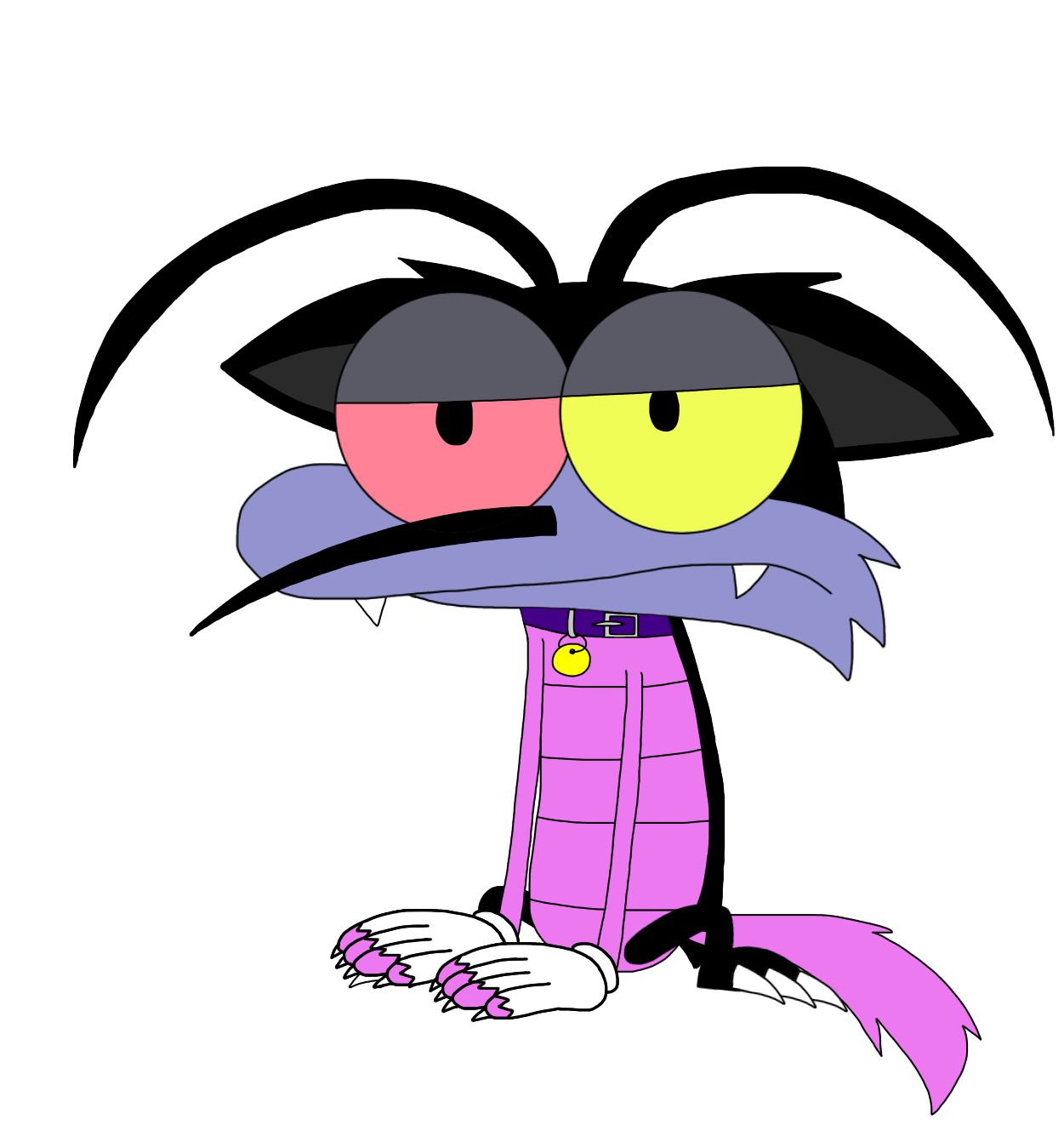 Wereroach Joey with his collar - ibisPaint